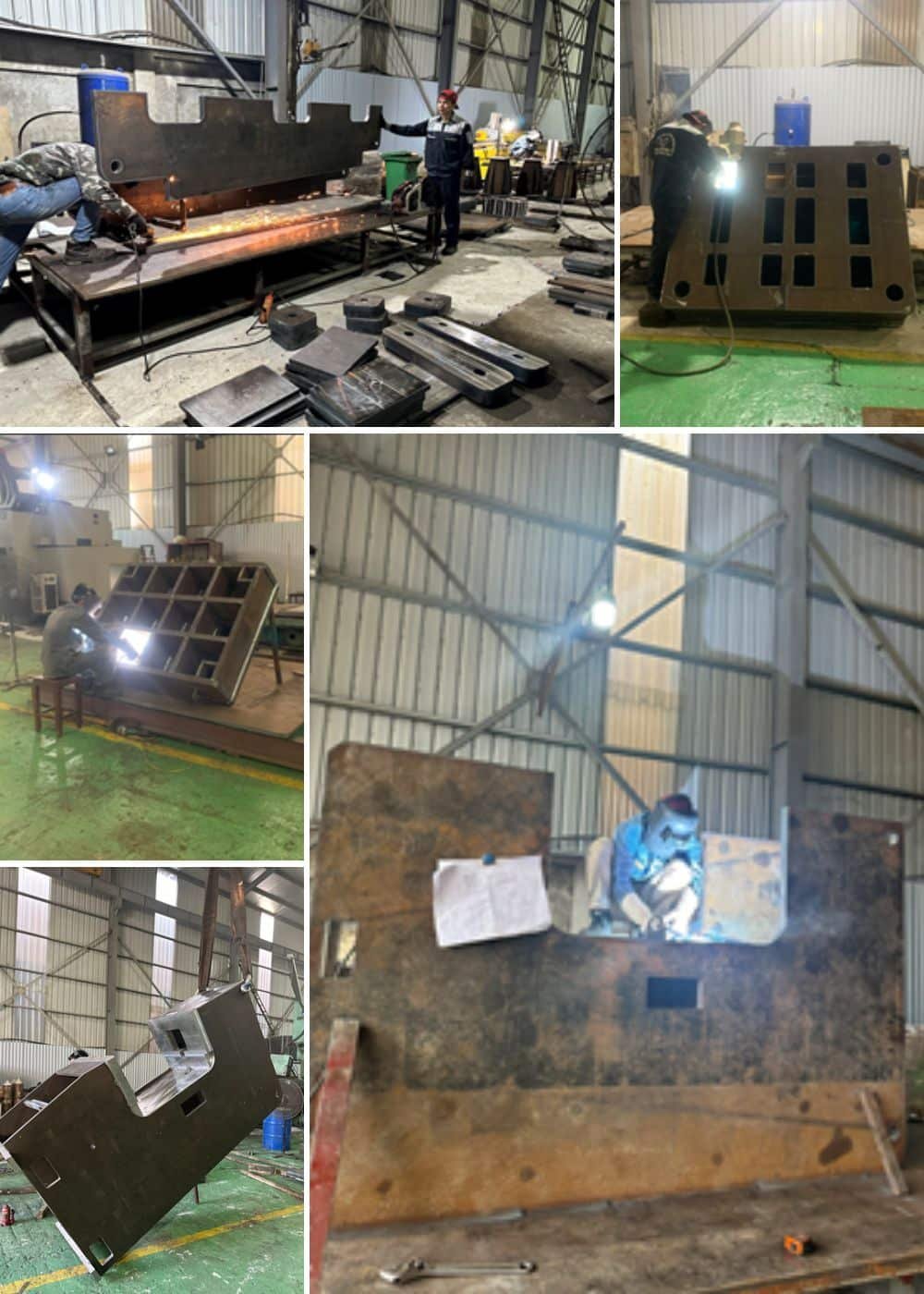 Hydraulic Press Machine Frame Fabrication in Vietnam | VNO